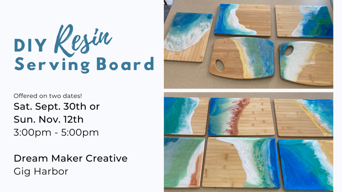 DIY Resin Serving Board - Dream Maker Creative